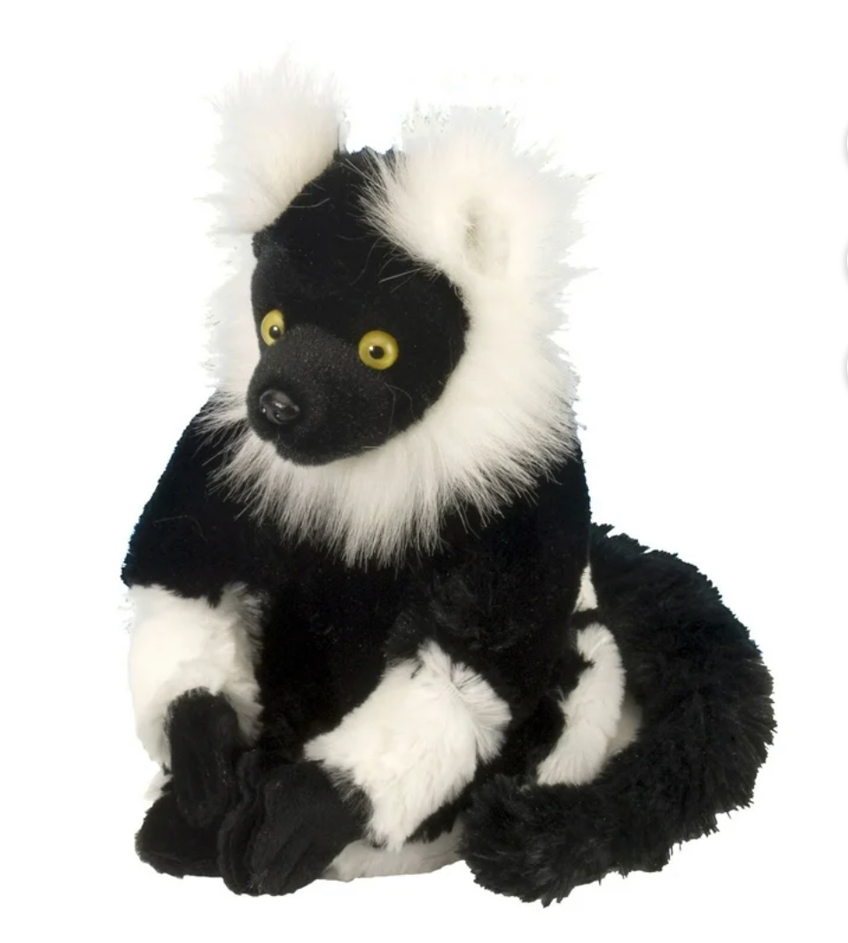 Mini Black & White Lemur Plushie – Redland Conservation Center